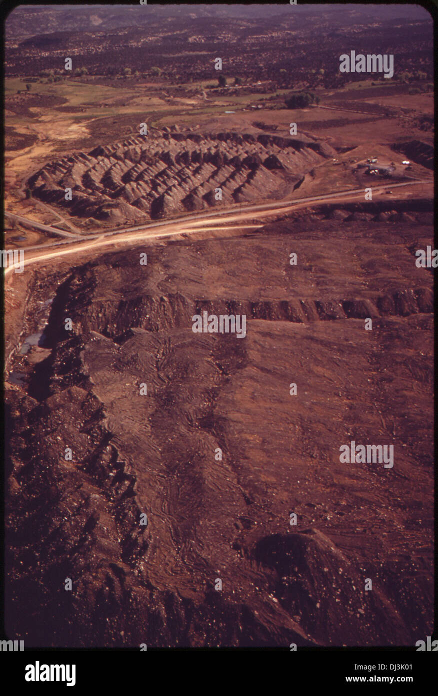 Strip mining operations at the Peabody Coal Company are shown in this ...