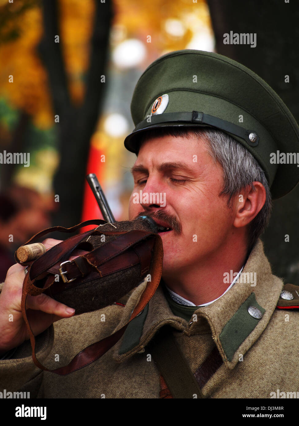 cossack in the uniform of the period of World War First Stock Photo - Alamy