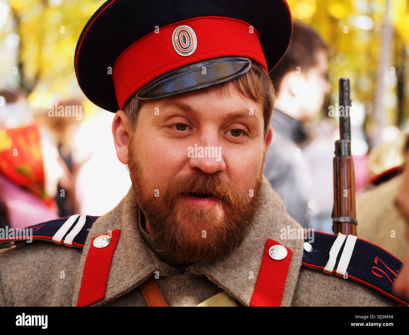 cossack in the uniform of the period of World War First Stock Photo - Alamy