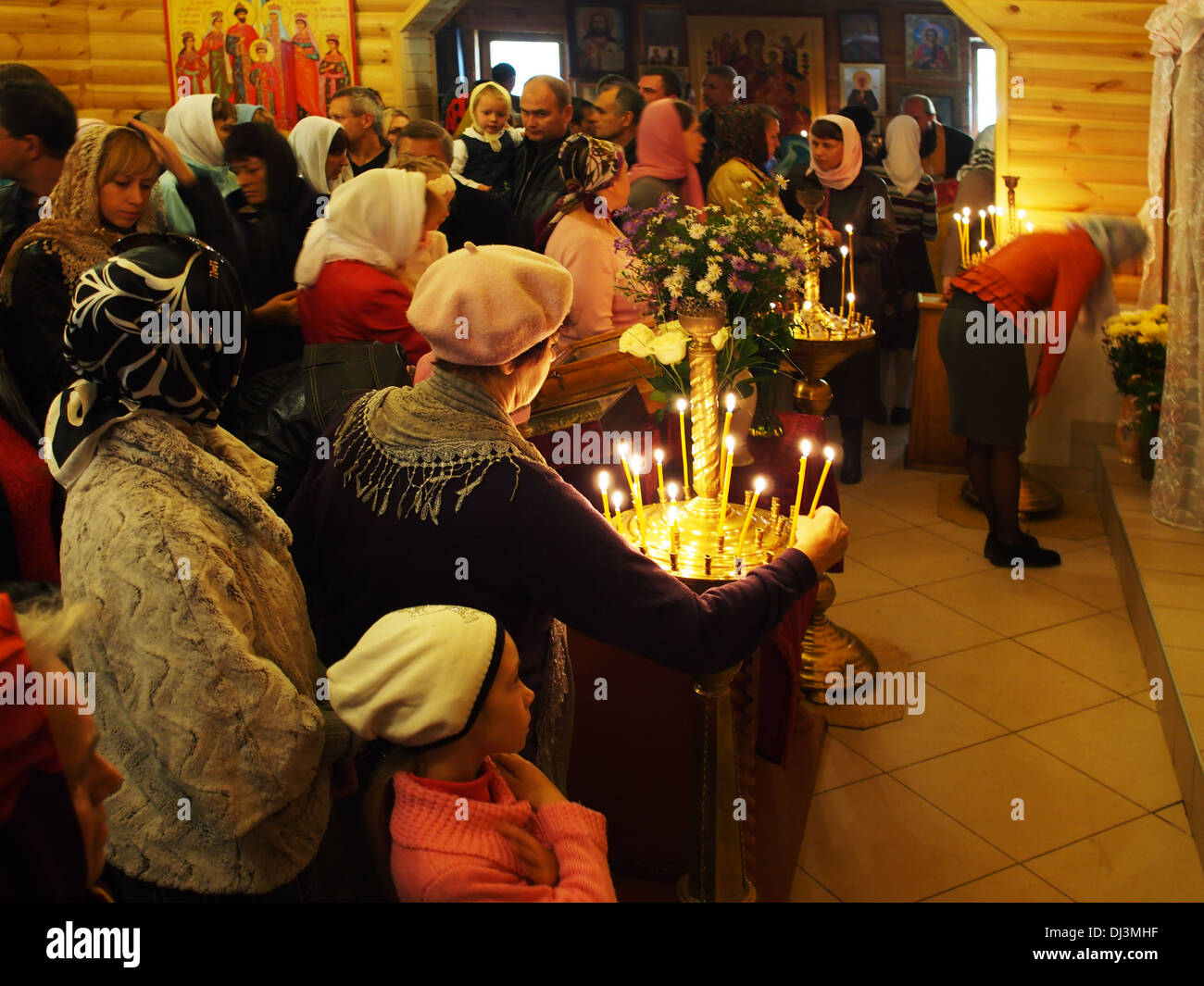 Believers pray in the church Gurias, Samon and Habib Stock Photo - Alamy
