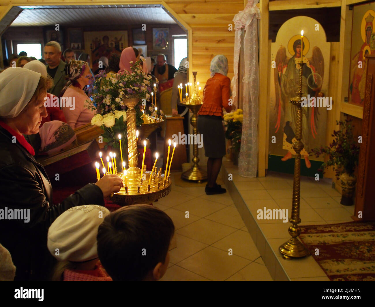 Believers pray in the church Gurias, Samon and Habib Stock Photo - Alamy