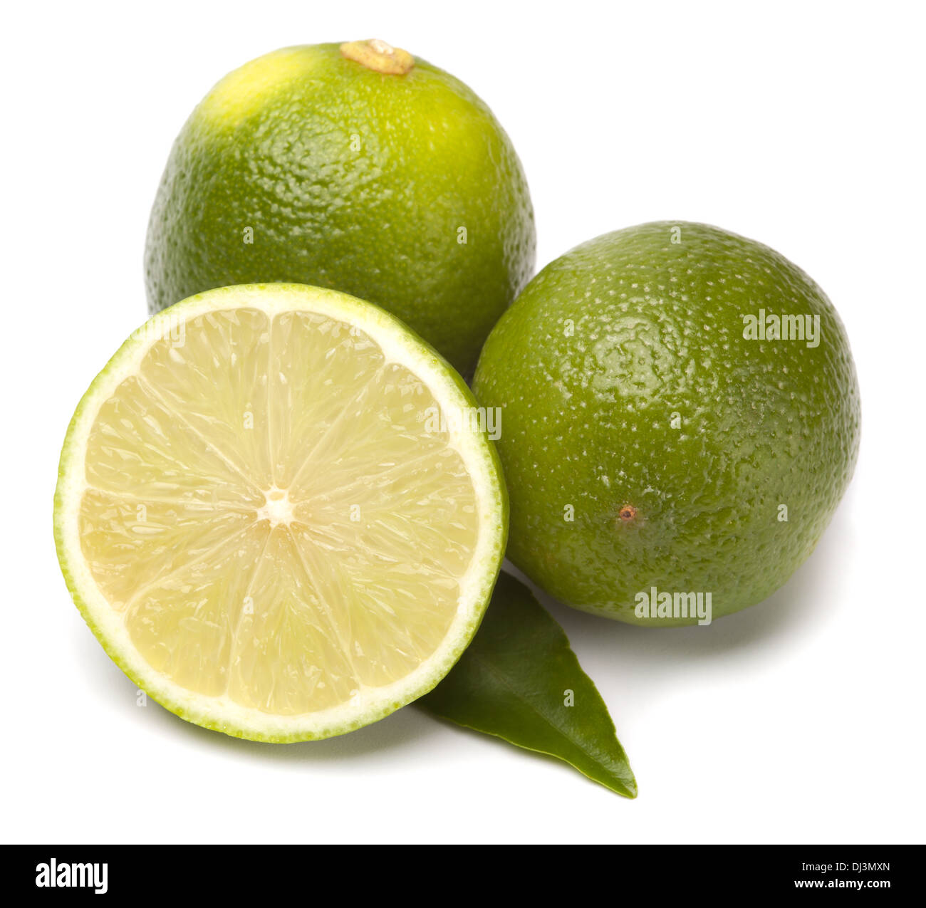 Cut fresh limes Cut Out Stock Images & Pictures - Alamy