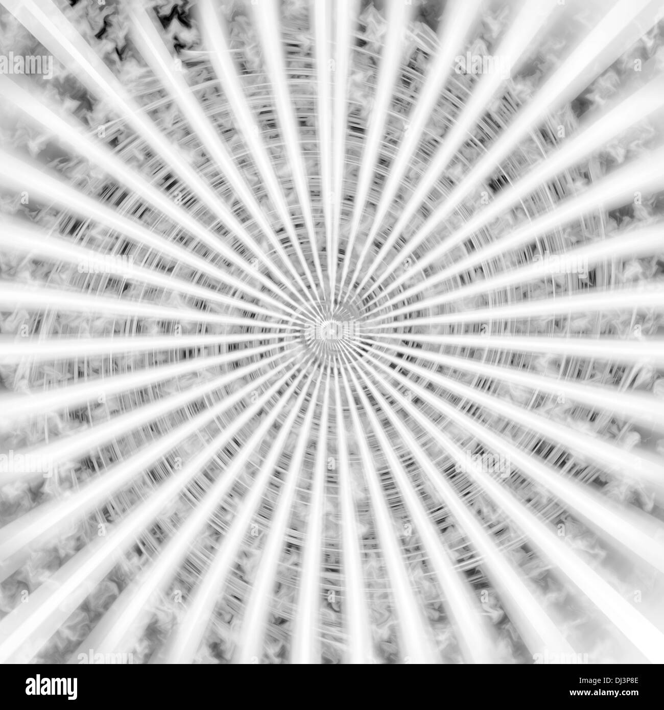 Abstract illustration background of a black and white beams converge to ...