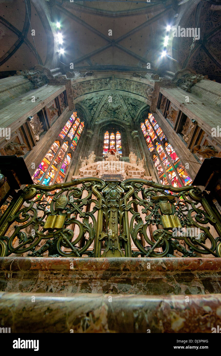 Interior of milan cathedral hi-res stock photography and images - Alamy