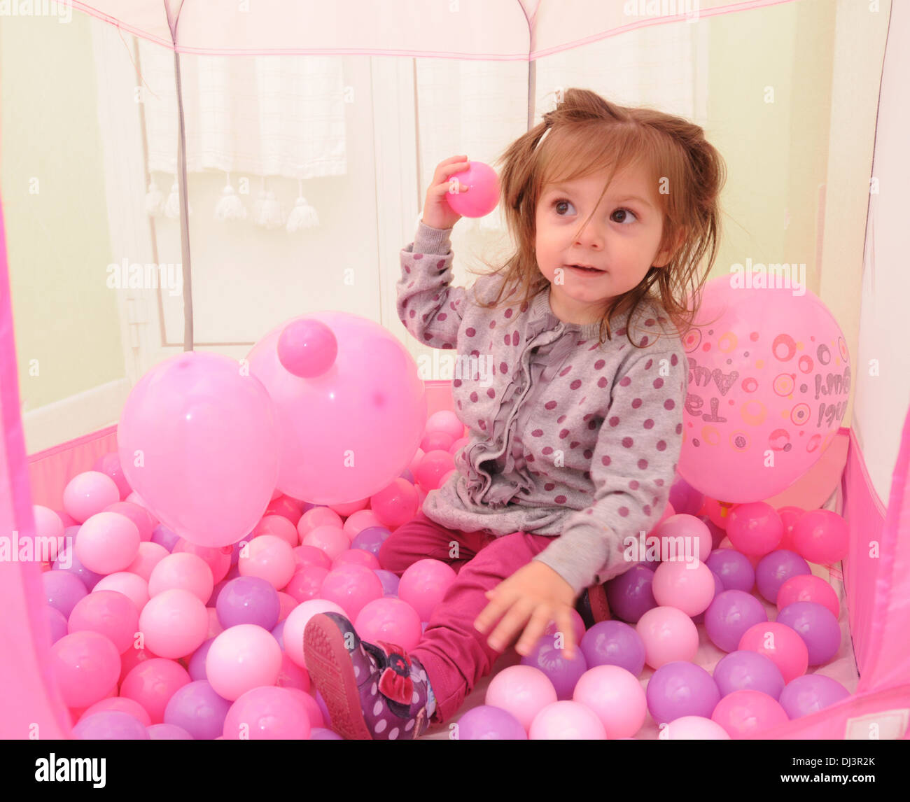 Little girl having fun Stock Photo - Alamy