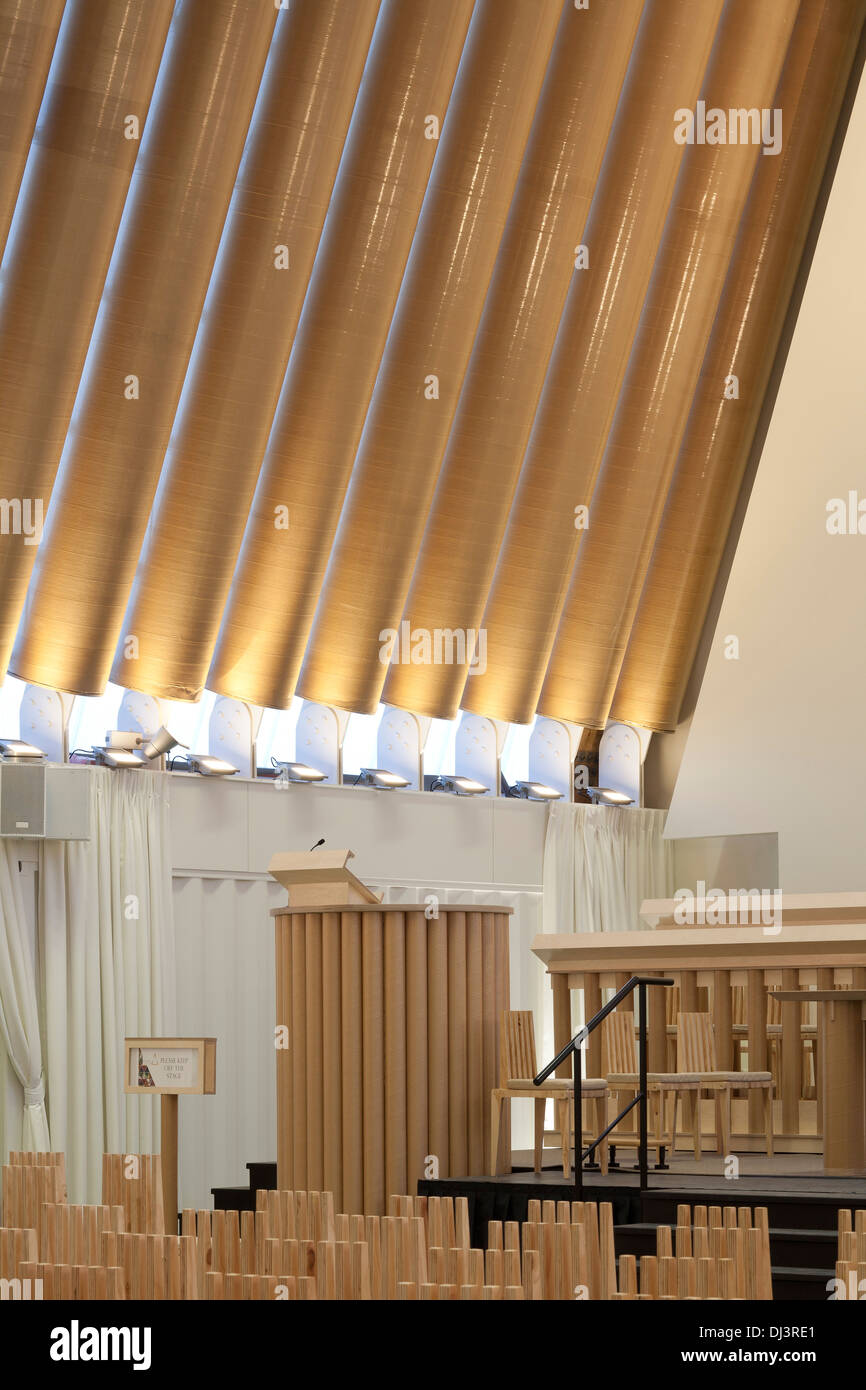 Transitional Cathedral, Cardboard Cathedral, Christchurch, New Zealand ...