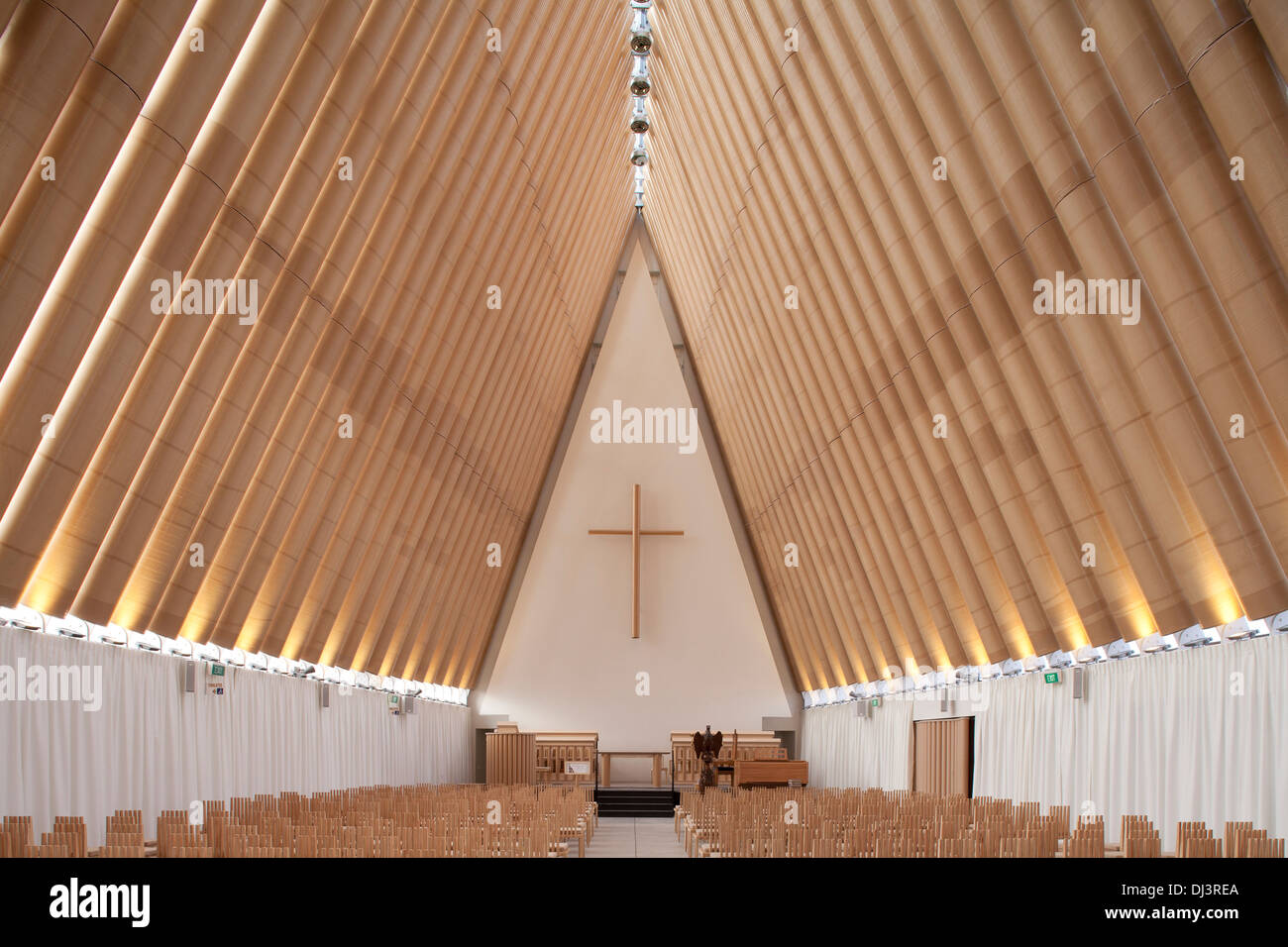 Transitional Cathedral, Cardboard Cathedral, Christchurch, New Zealand ...