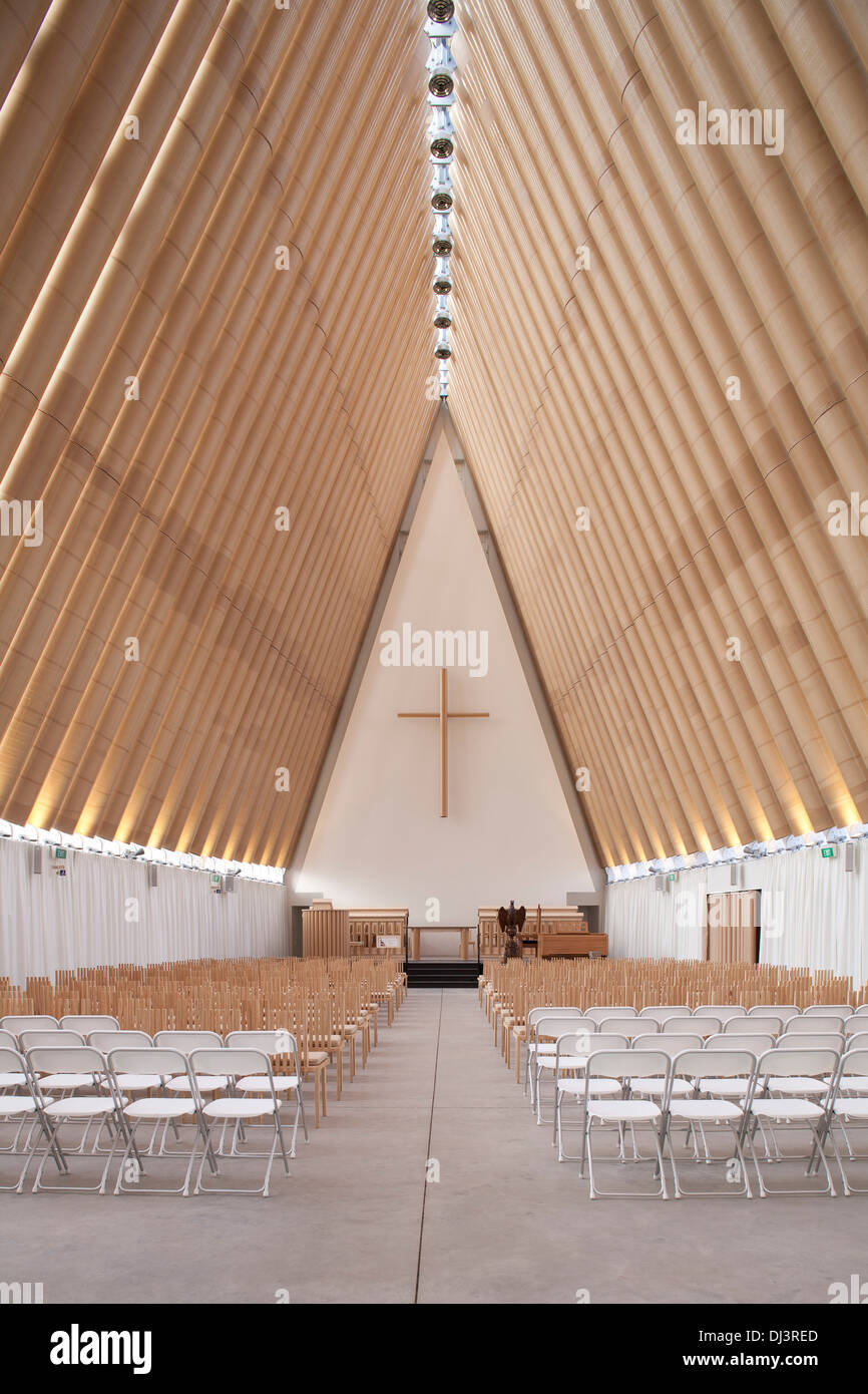 Transitional Cathedral, Cardboard Cathedral, Christchurch, New Zealand ...