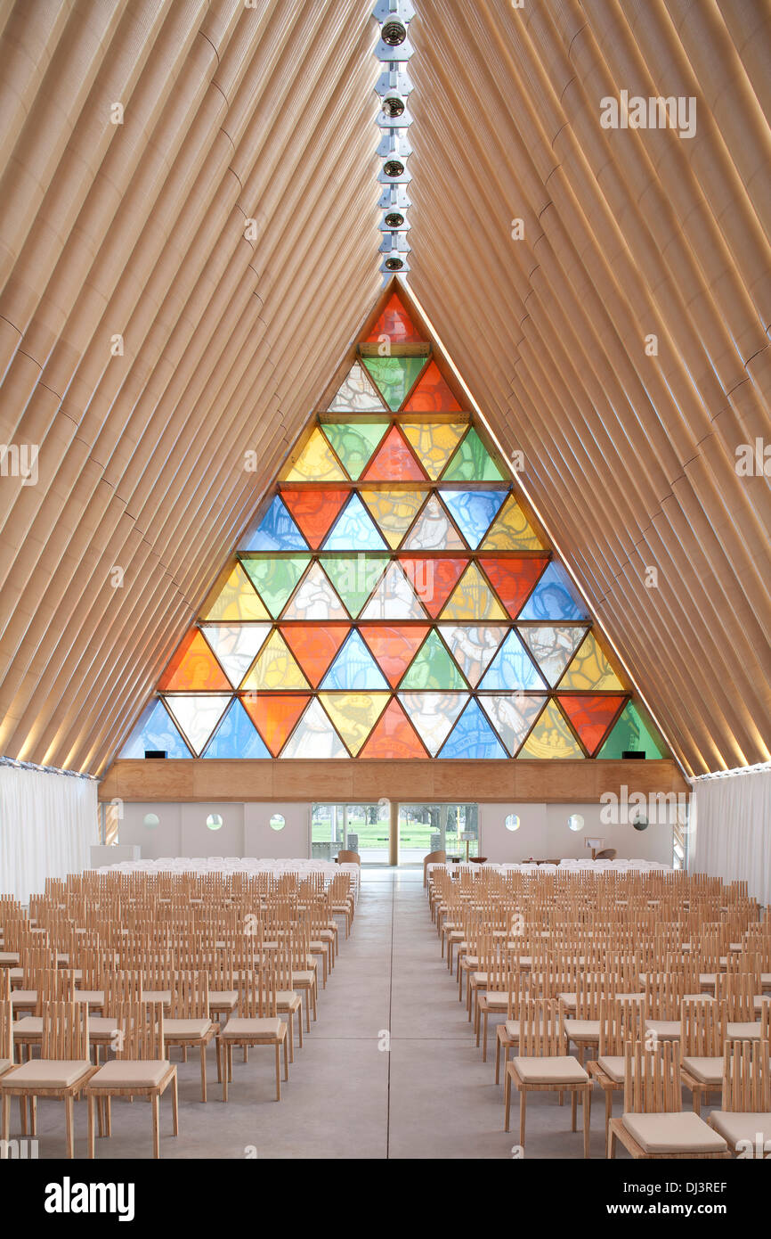 Transitional Cathedral, Cardboard Cathedral, Christchurch, New Zealand ...