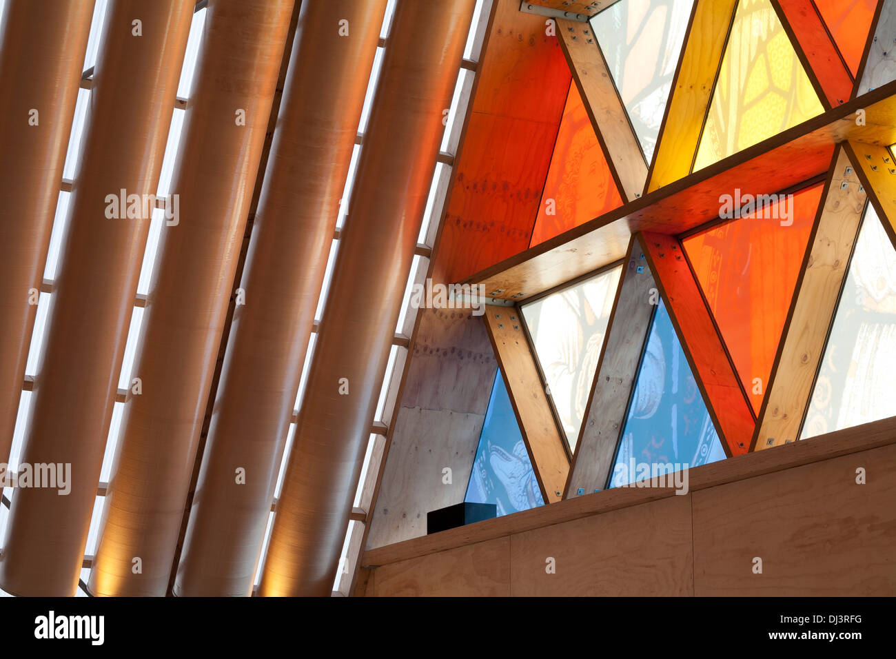 Transitional Cathedral, Cardboard Cathedral, Christchurch, New Zealand ...
