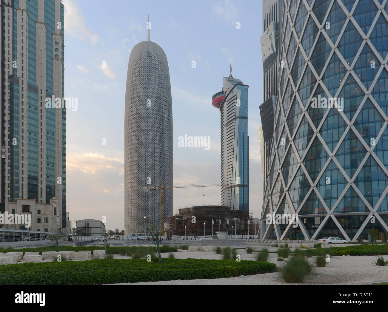 Burj Qatar, Doha Tower, Doha, Qatar. Architect: Ateliers Jean Nouvel ...