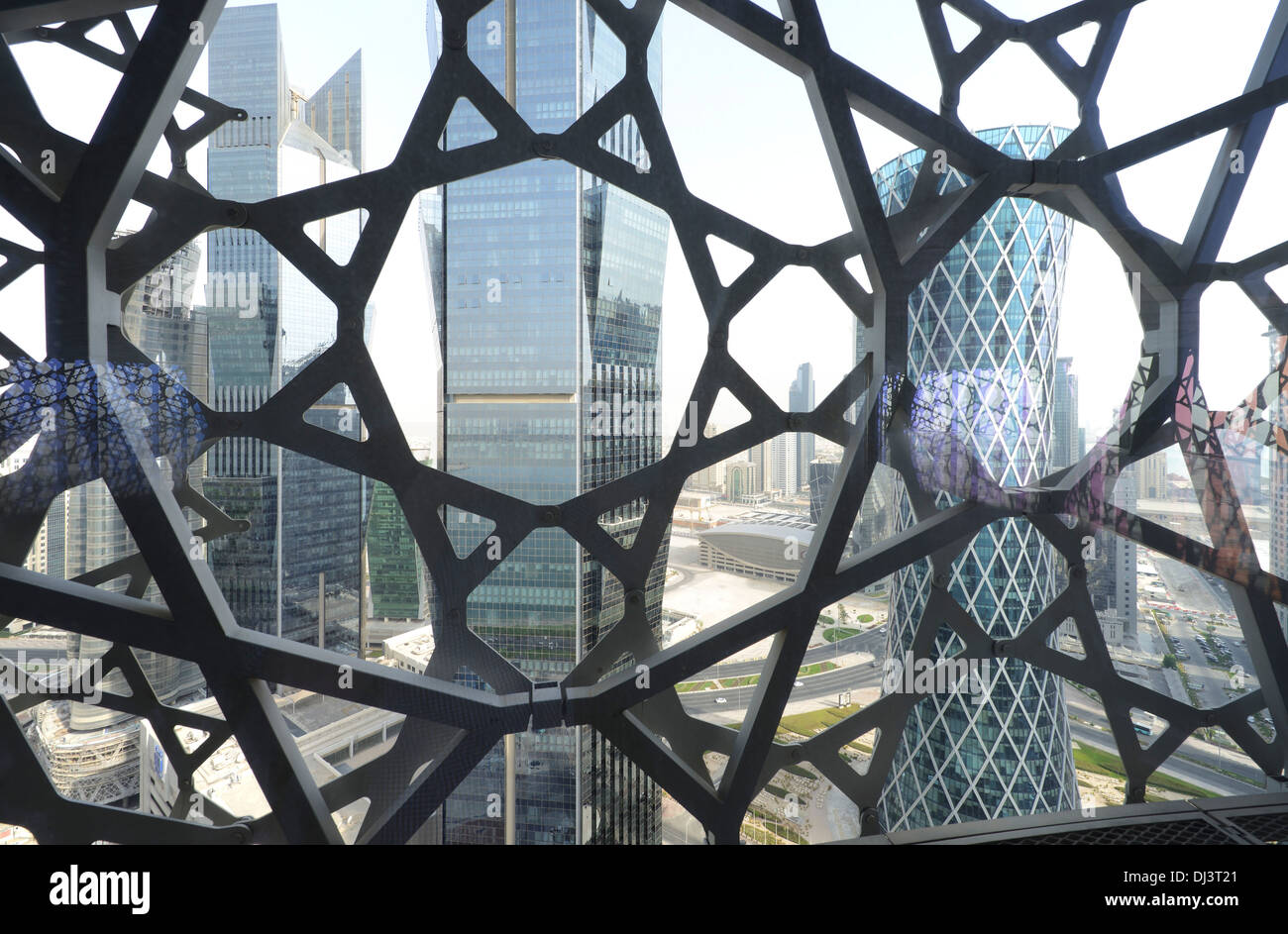 Burj Qatar, Doha Tower, Doha, Qatar. Architect: Ateliers Jean Nouvel ...