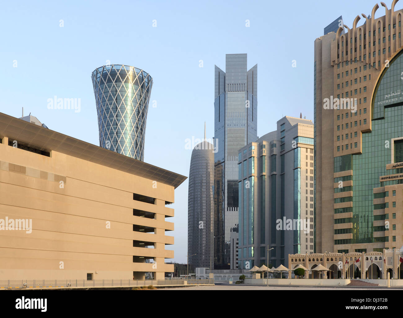 Burj Qatar, Doha Tower, Doha, Qatar. Architect: Ateliers Jean Nouvel ...