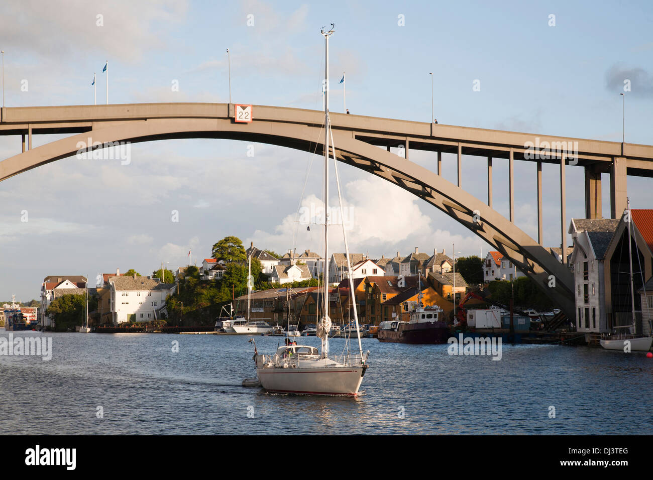 europe, norway, haugesund town, risoy bridge Stock Photo - Alamy