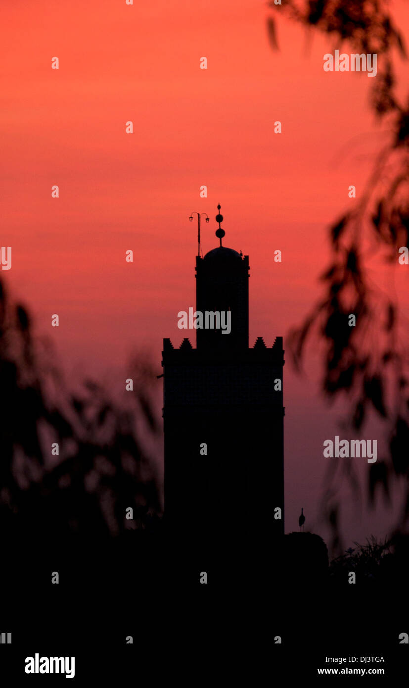 Mosque at sunset, Marrakech, Morocco, North Africa Stock Photo - Alamy