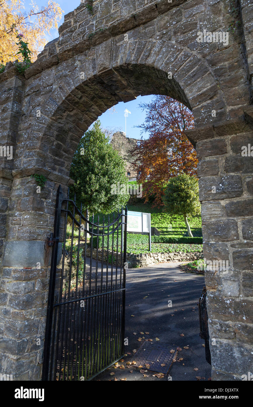 The remains of the keep of Guildford Castle (Norman origins), viewed ...