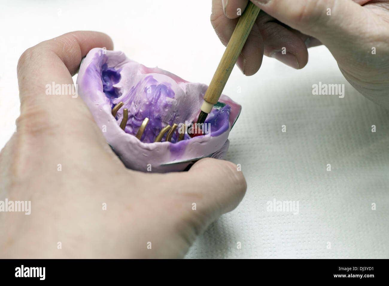 Negative impression with holding pens Stock Photo - Alamy