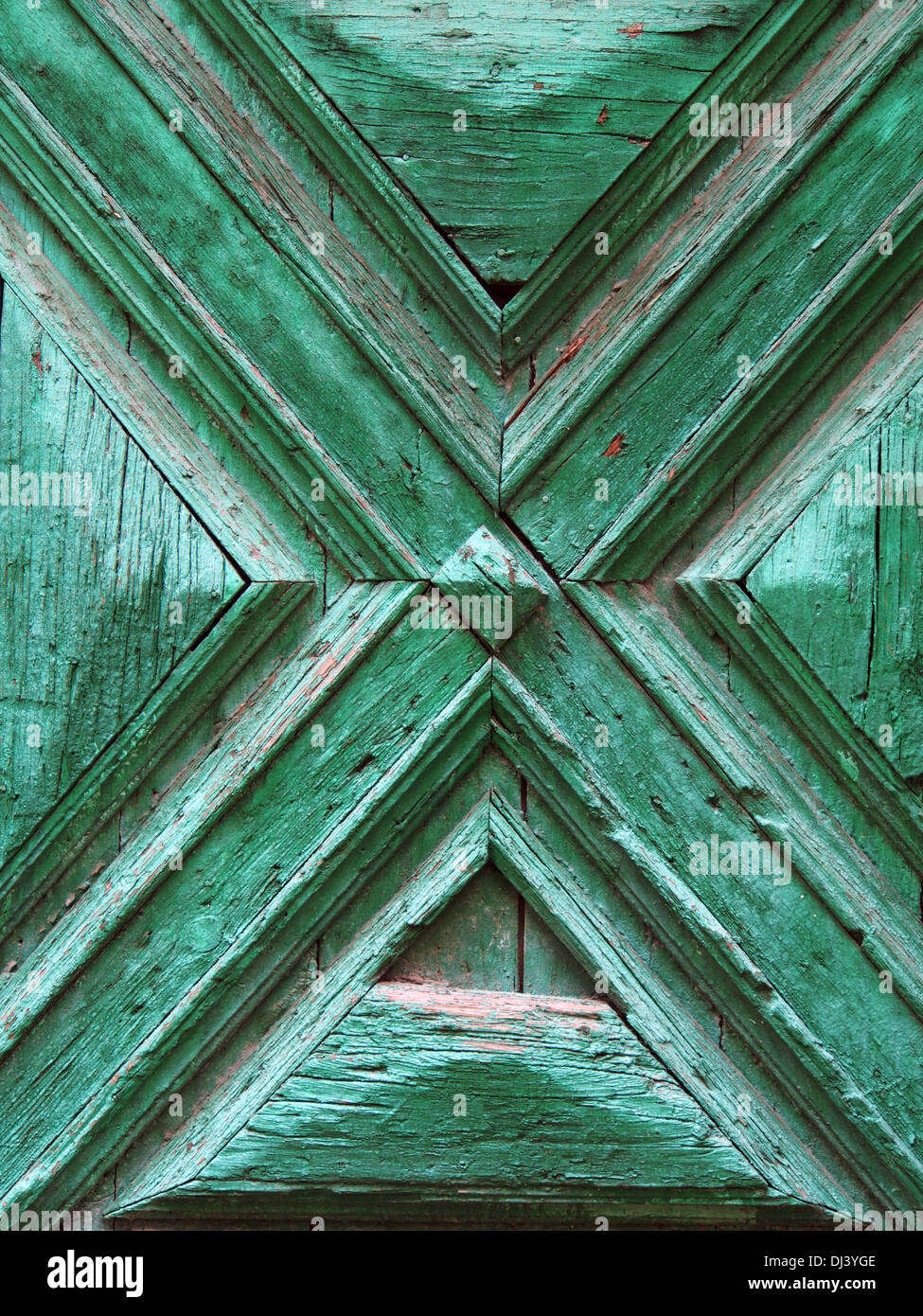 detail of green antique gate Stock Photo - Alamy