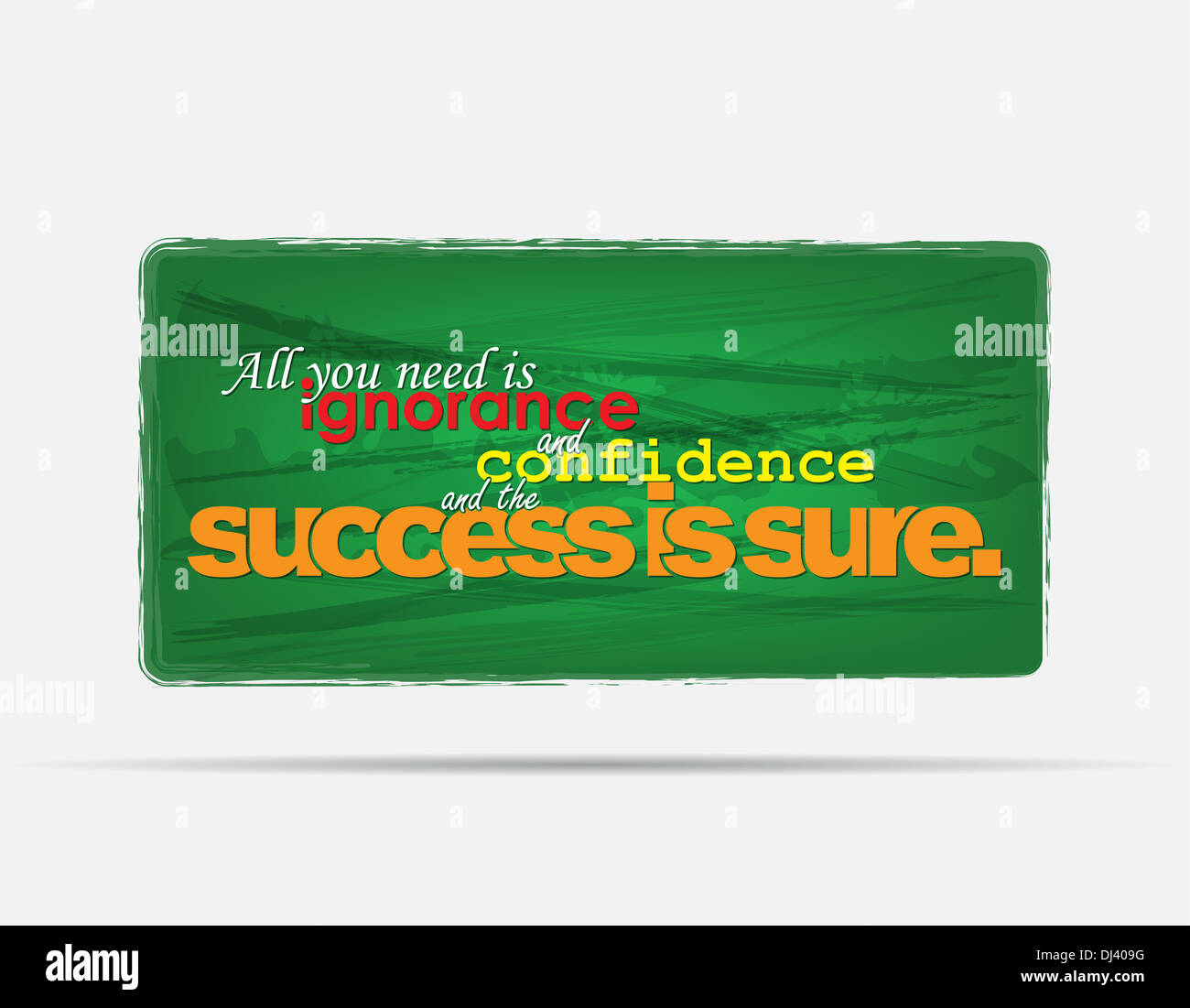 Inspirational motivational quote success need hi-res stock photography ...