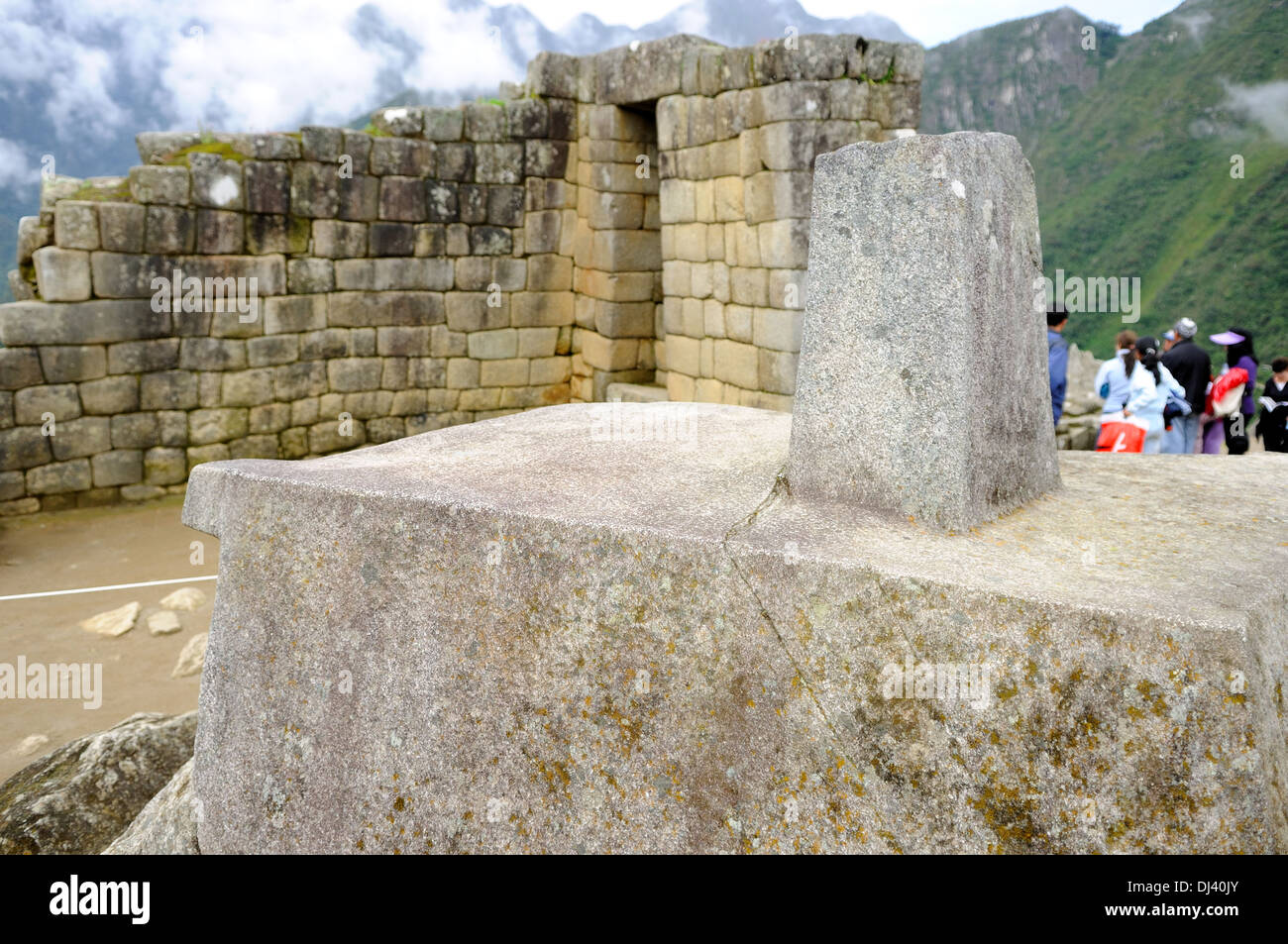intihuatana machu picchu peru Stock Photo - Alamy