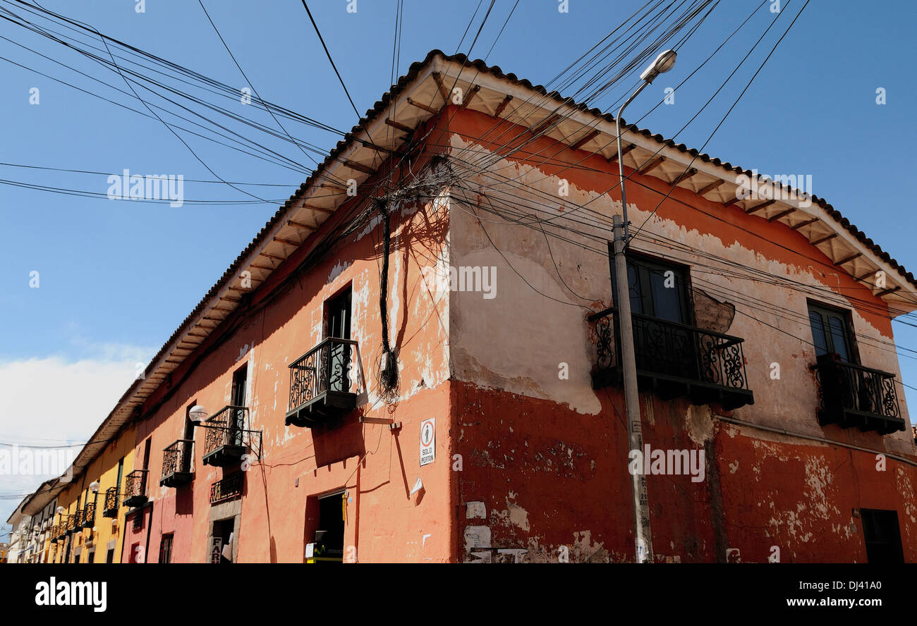 Ayacucho Peru Power Lines Stock Photo - Alamy