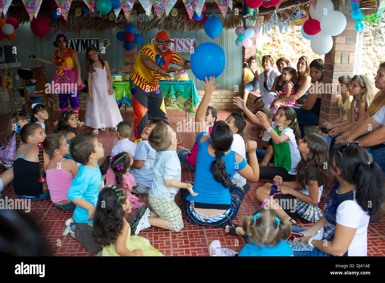 Children's birthday party, Havana, Cuba Stock Photo - Alamy