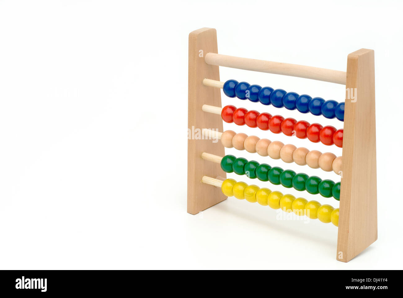 Abacus on White background Stock Photo - Alamy