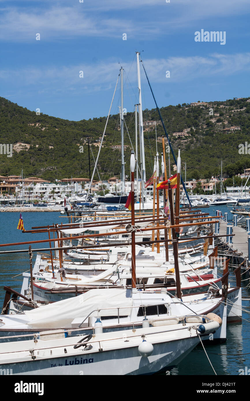 ships in the harbor of Port Andratx Stock Photo - Alamy