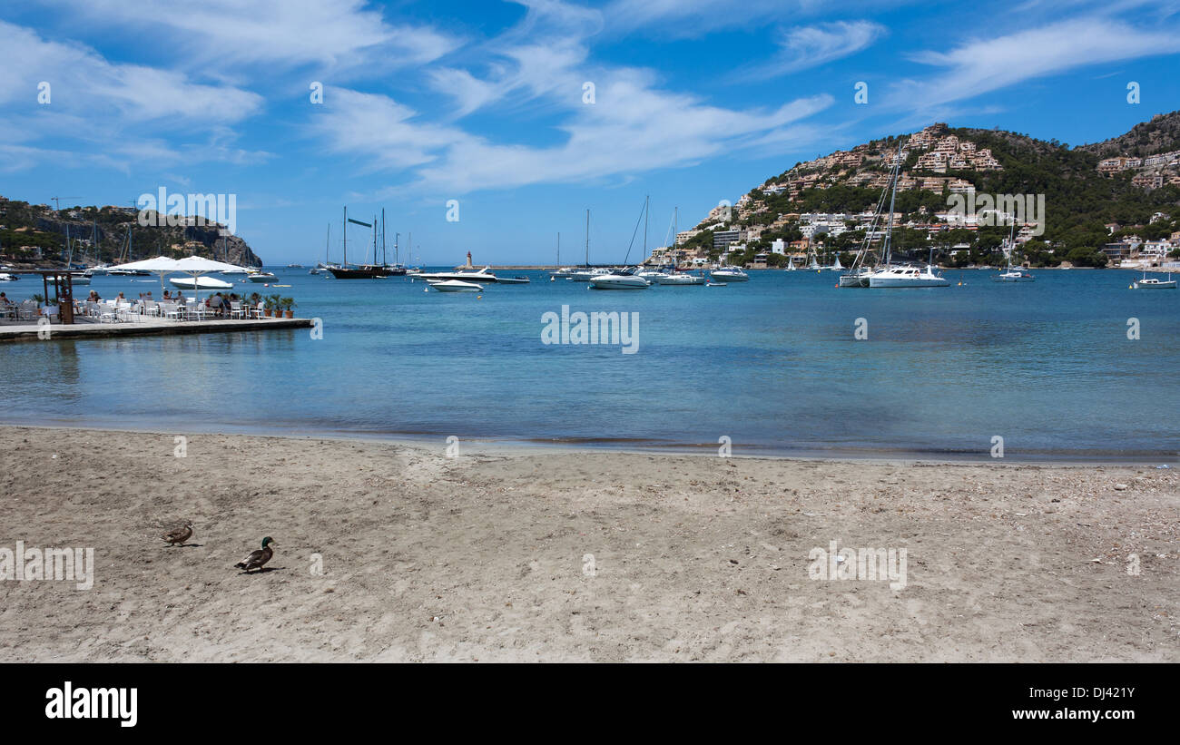 view of the harbor entrance of Port Andratx Stock Photo - Alamy