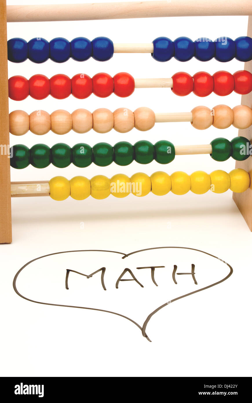 Educational concept learning to love Mathematics Stock Photo - Alamy