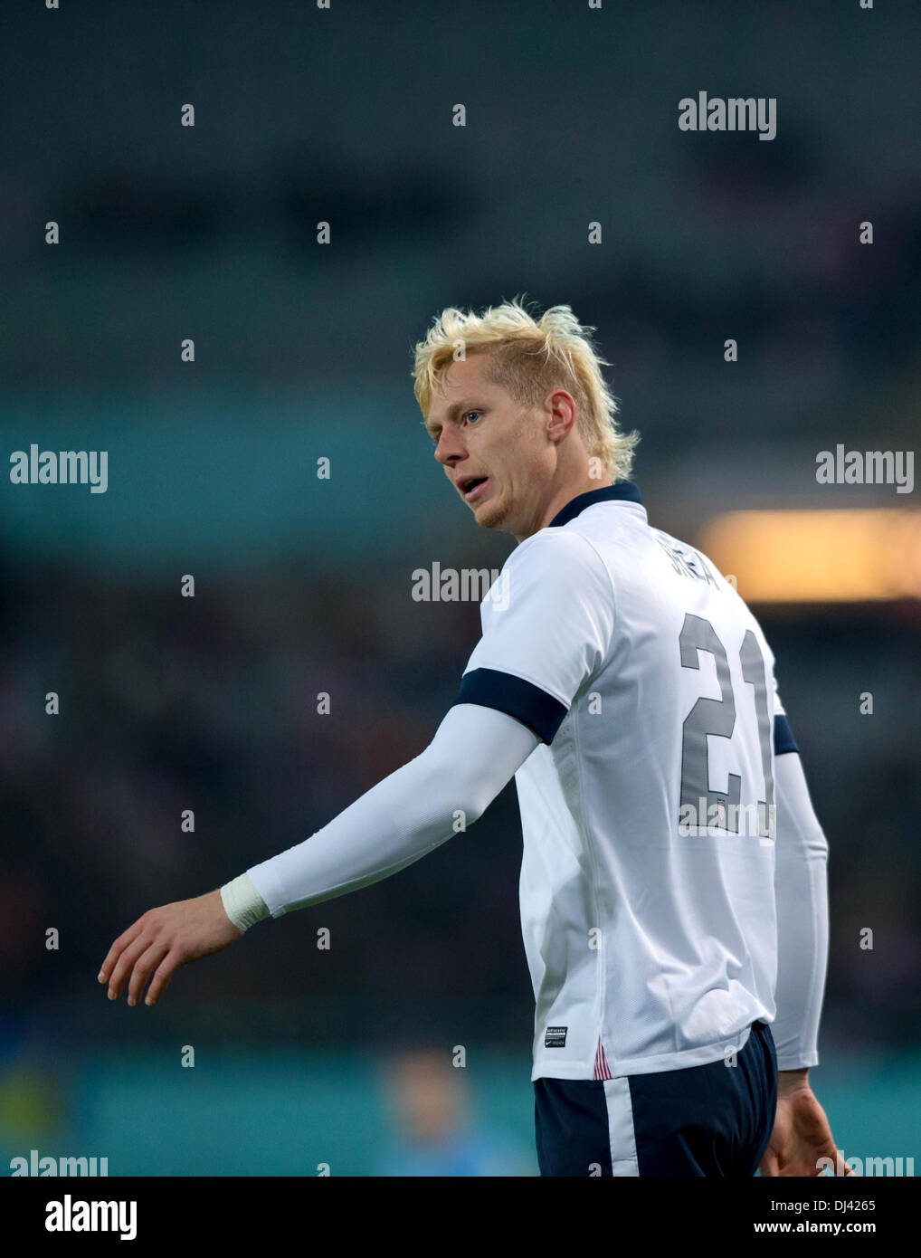 Vienna, Austria. 19th Nov, 2013. USA's Brek Shea seen during the ...
