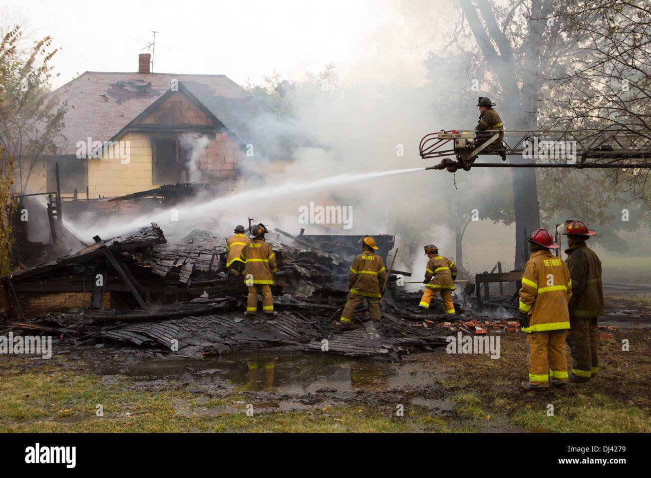 Every day vacant dwellings burning mostly by arson in Detroit, Michigan ...