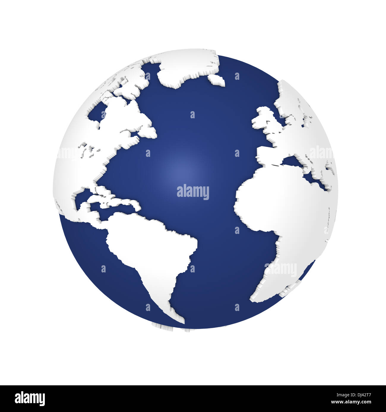 Three dimensional earth Stock Photo - Alamy