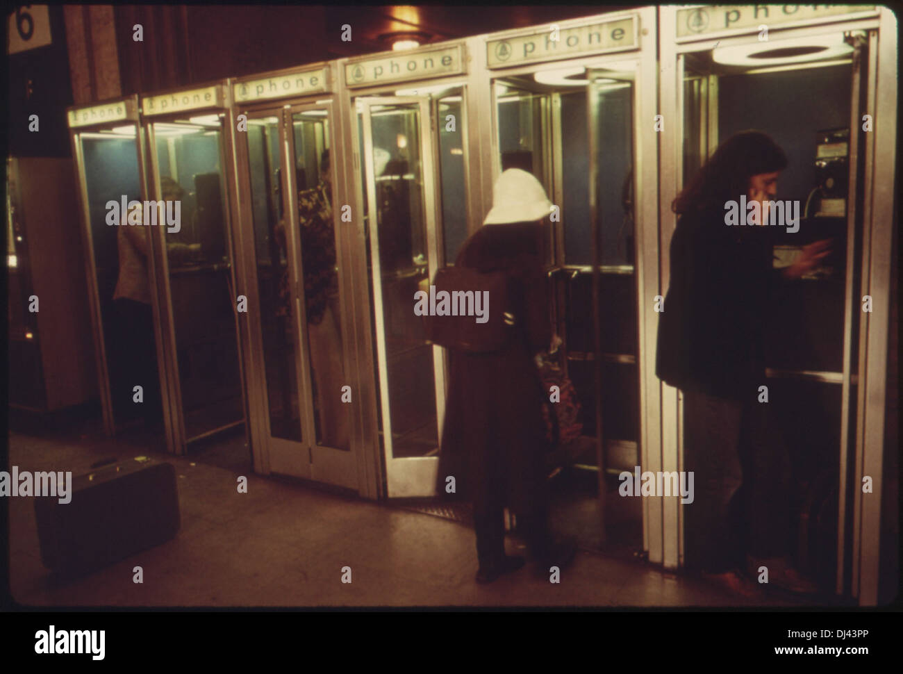 Train station telephones hi-res stock photography and images - Alamy