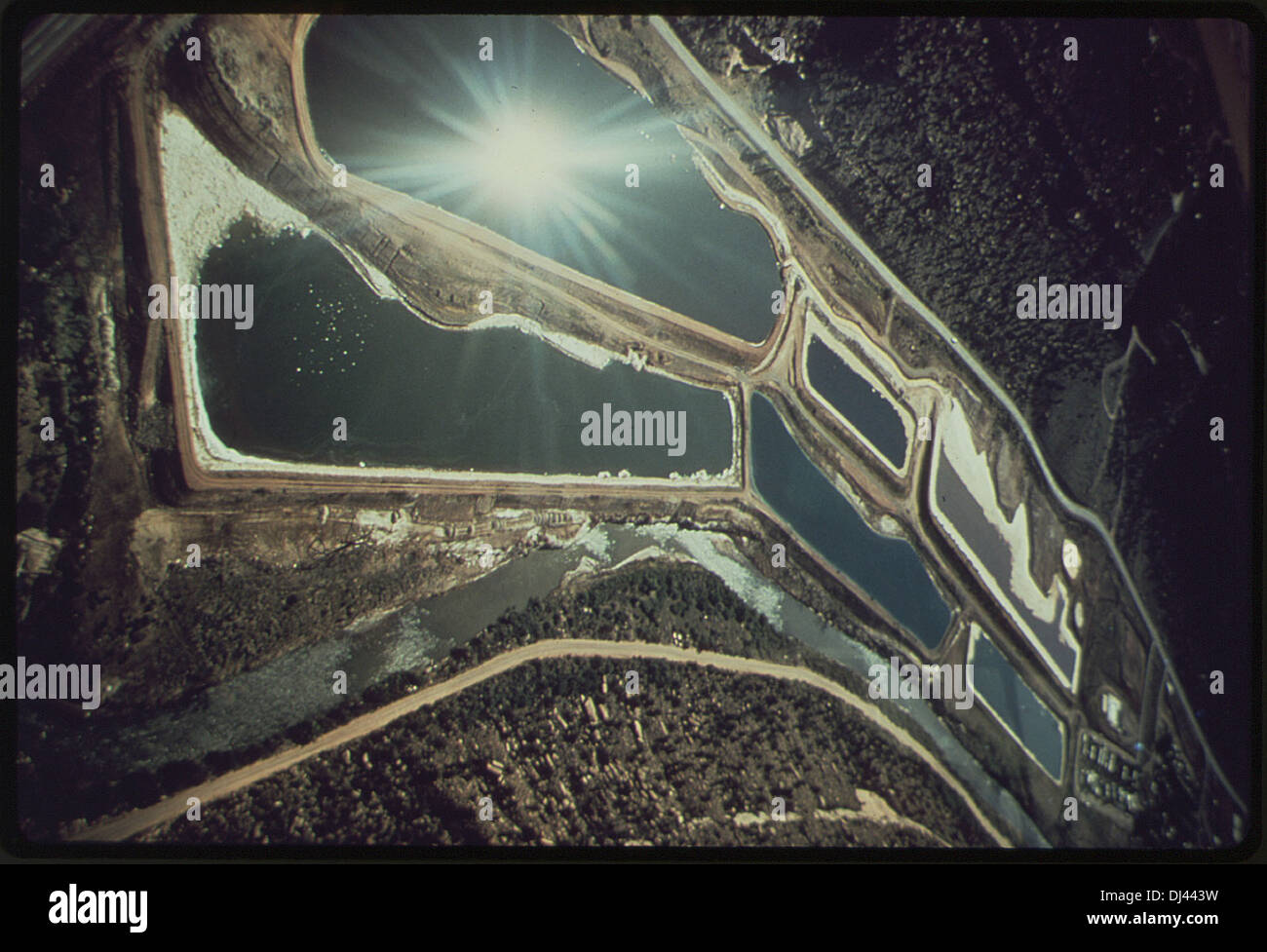 A photograph of the Union Carbide Uranium Mill, depicting the ...