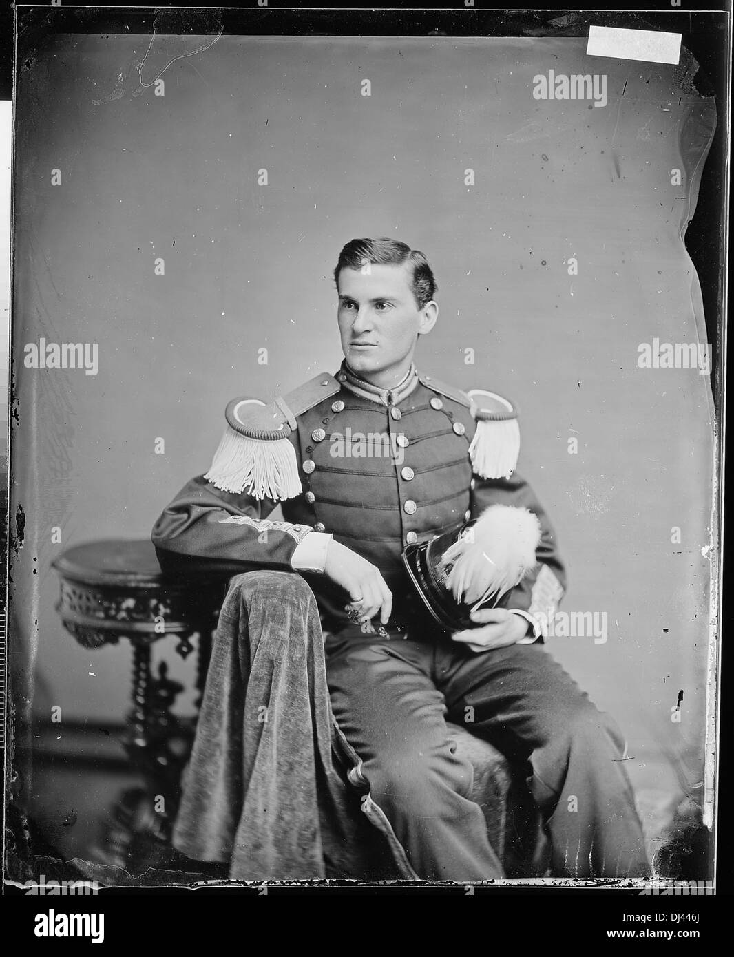 This image depicts a Union soldier, likely from the Civil War period ...