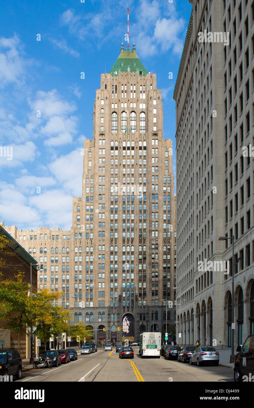 Fisher Building, a National Historic Landmark in Detroit, Michigan, USA ...