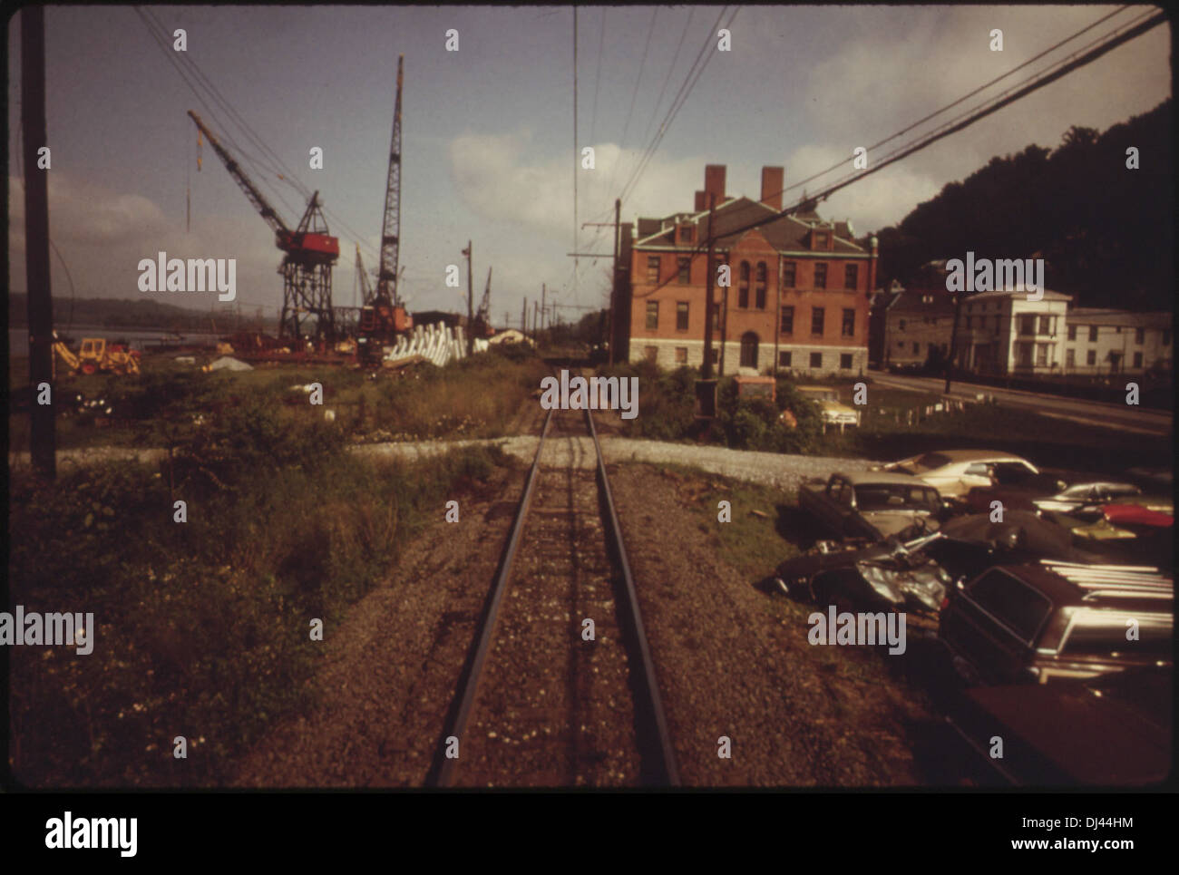 A view from an Amtrak passenger train traveling from Harrisburg ...
