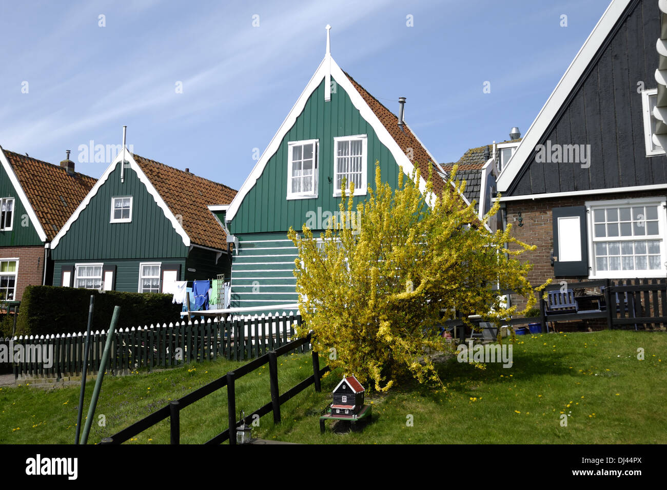 Residential houses on Marken Stock Photo - Alamy