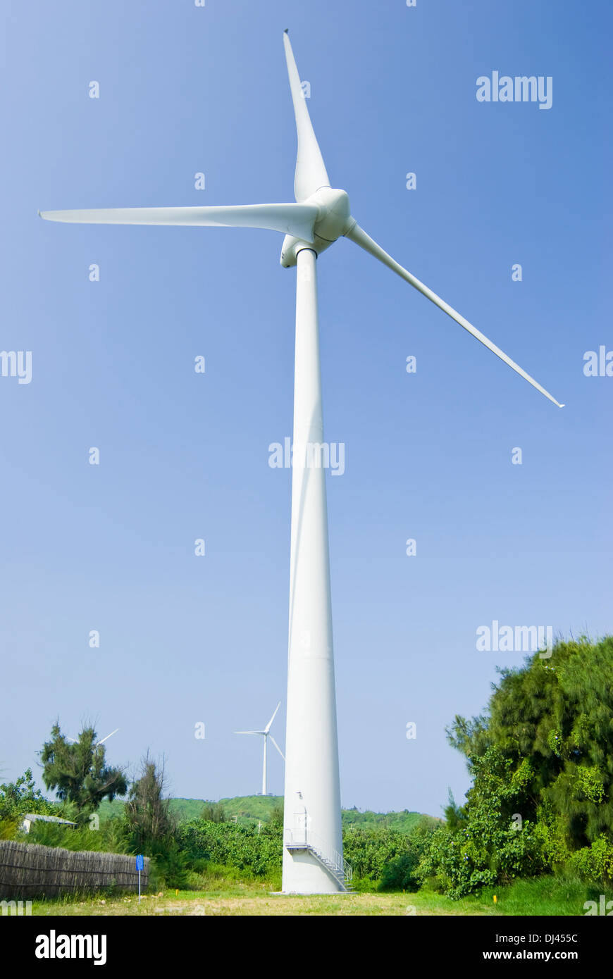 Wind power generation machine Stock Photo - Alamy