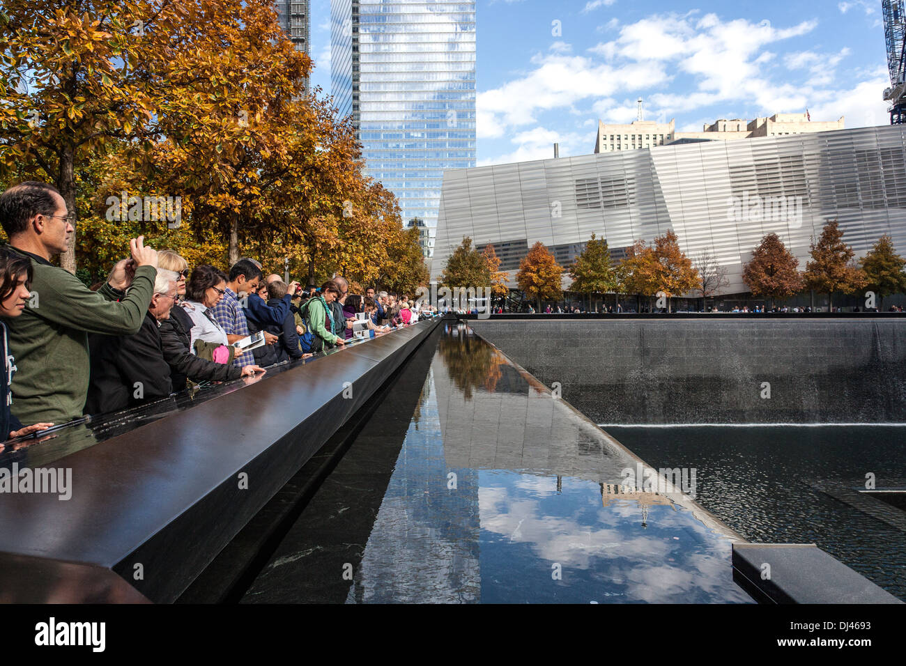 Ground Zero or the 9/11 Memorial site New York City;New York;USA;United ...