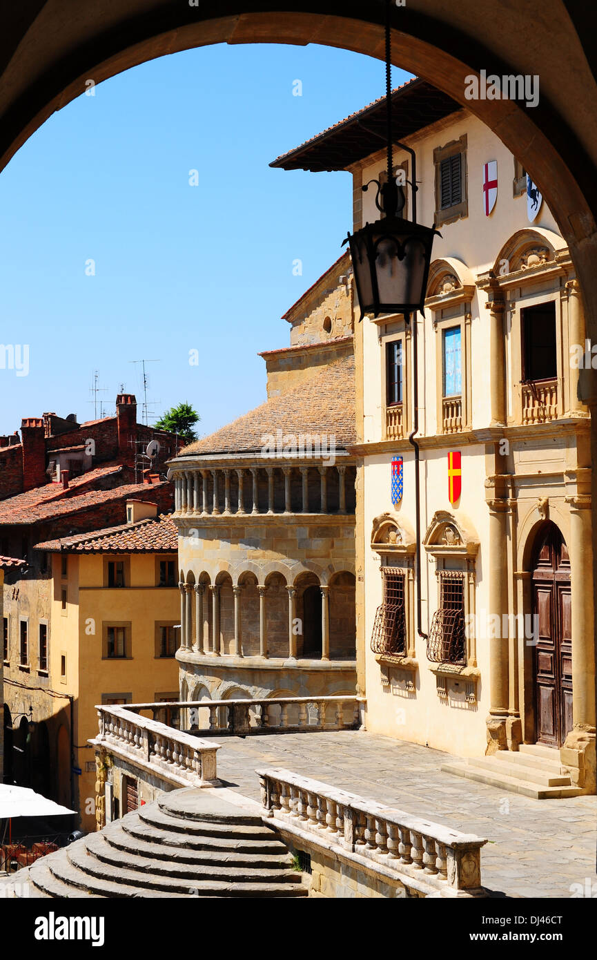 Center Of Arezzo Stock Photo - Alamy