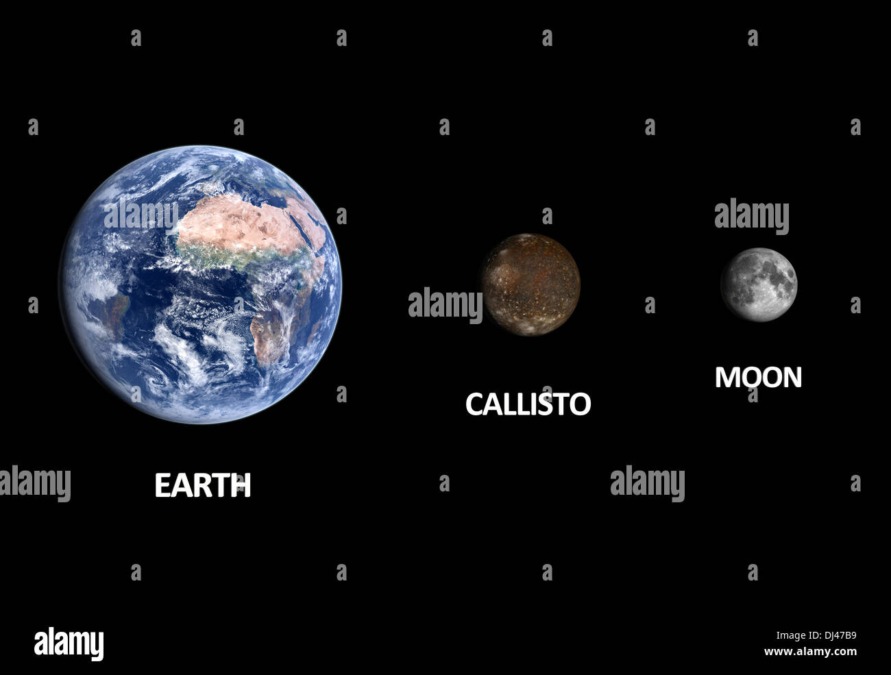 Earth and jupiter size comparison hi-res stock photography and images ...
