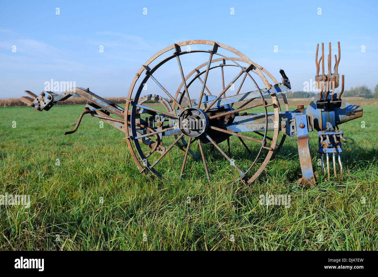 Old potato harvester hi-res stock photography and images - Alamy