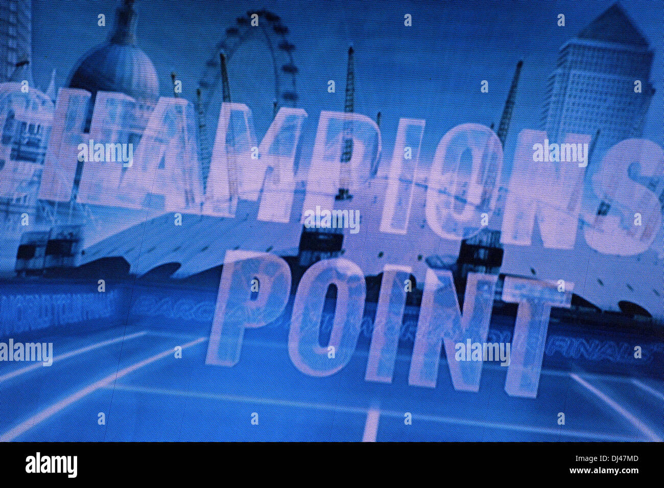 Championship Point big screen graphic at the Singles Final match ...