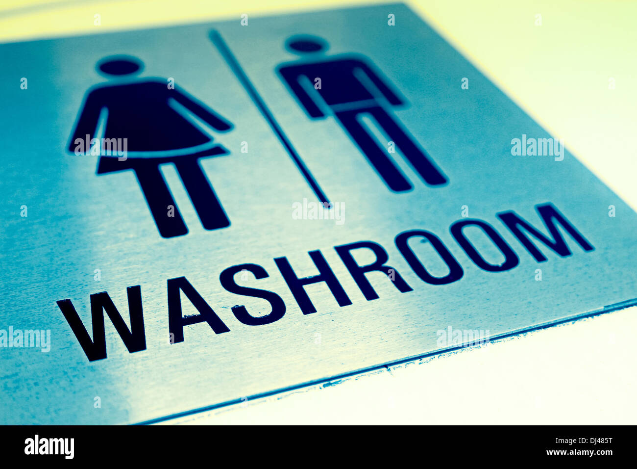 Public bathroom sign Stock Photo - Alamy