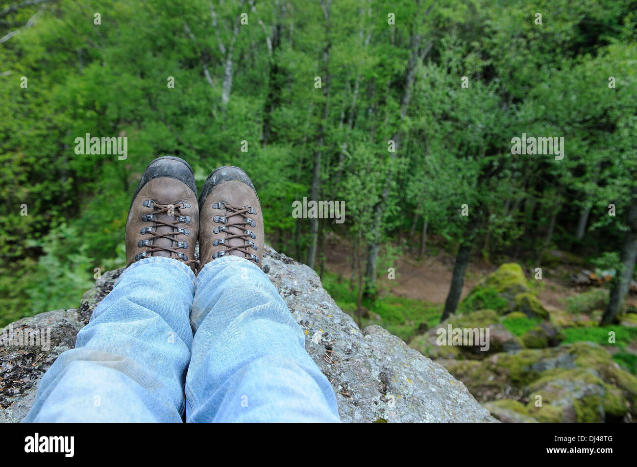 Rest with your feet on the edge Stock Photo - Alamy
