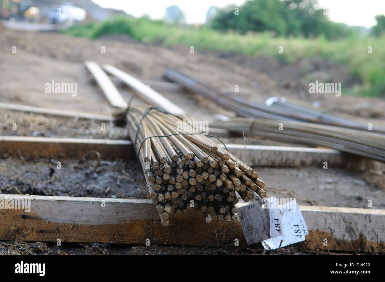 road works - construction steel Stock Photo - Alamy