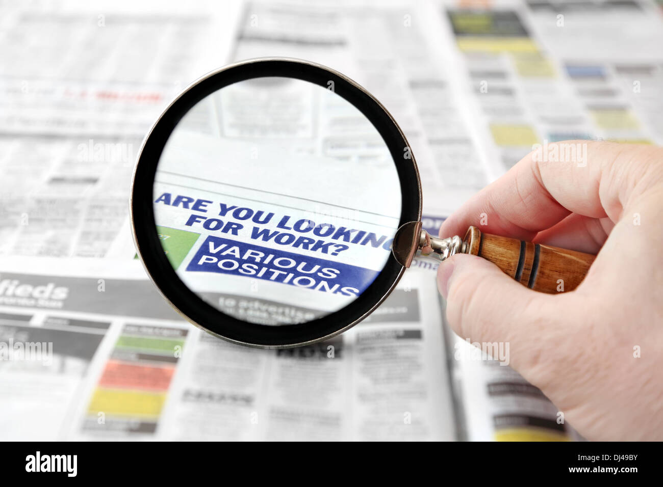 Looking for Work Stock Photo - Alamy