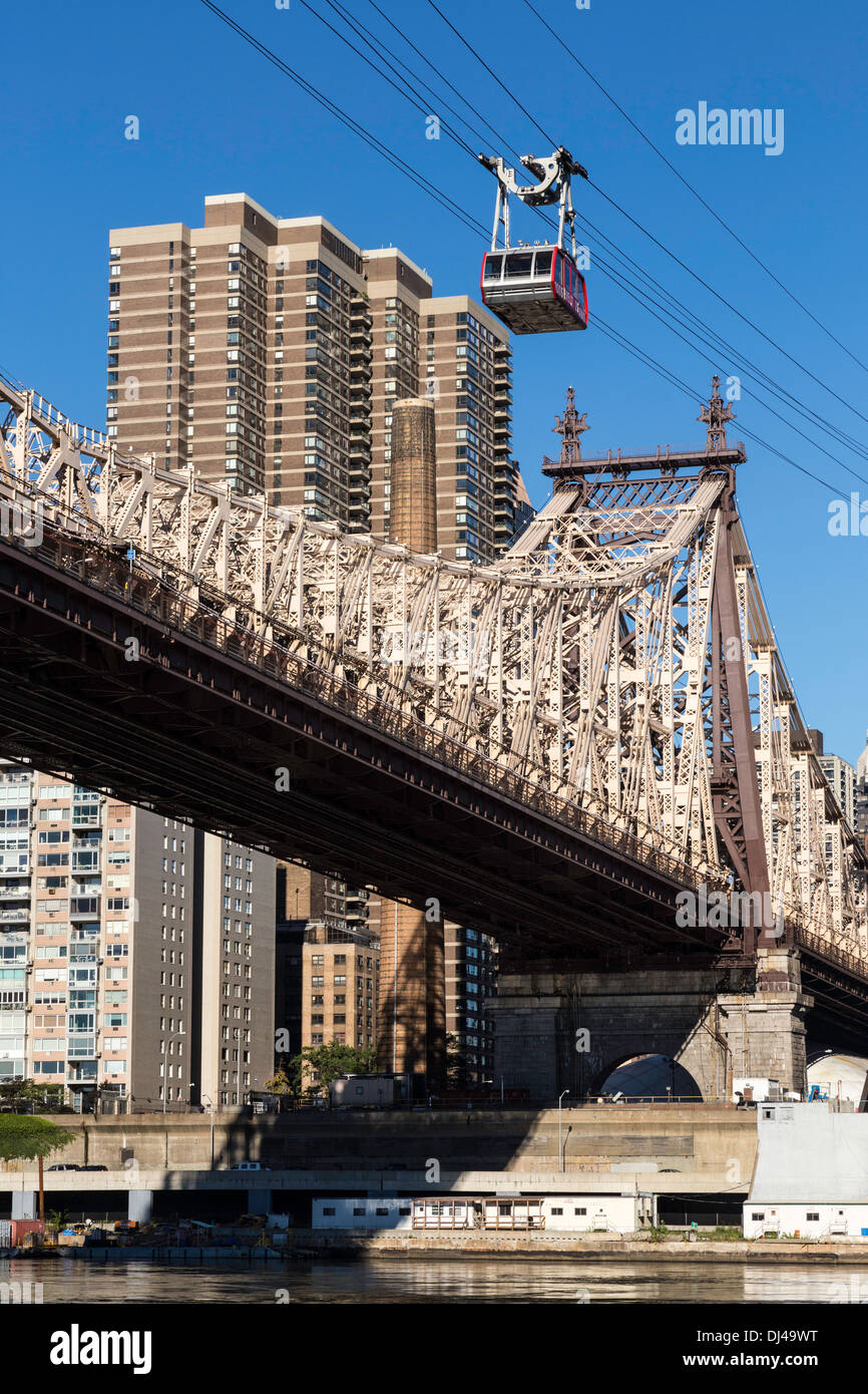 The Ed Koch Queensboro Bridge Crosses the East River, NYC Stock Photo ...